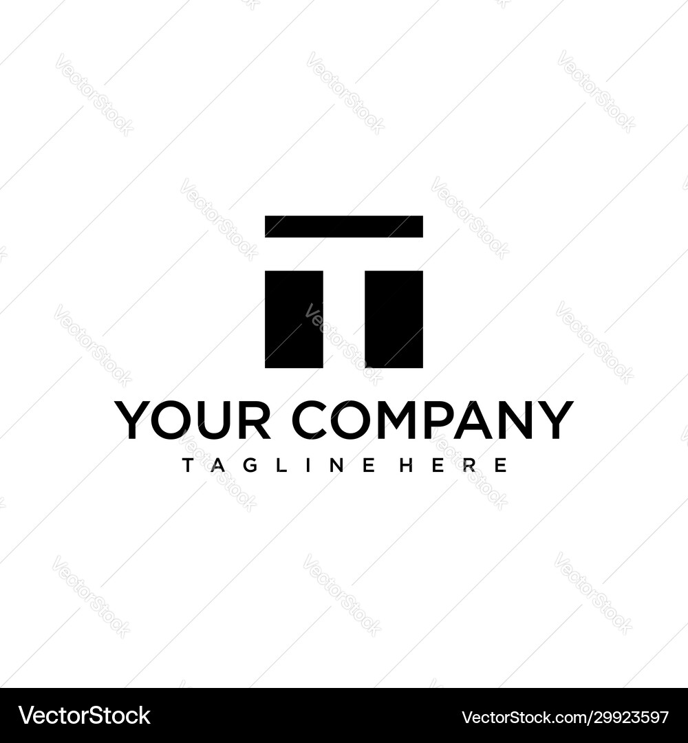 Monogram t logo Royalty Free Vector Image - VectorStock