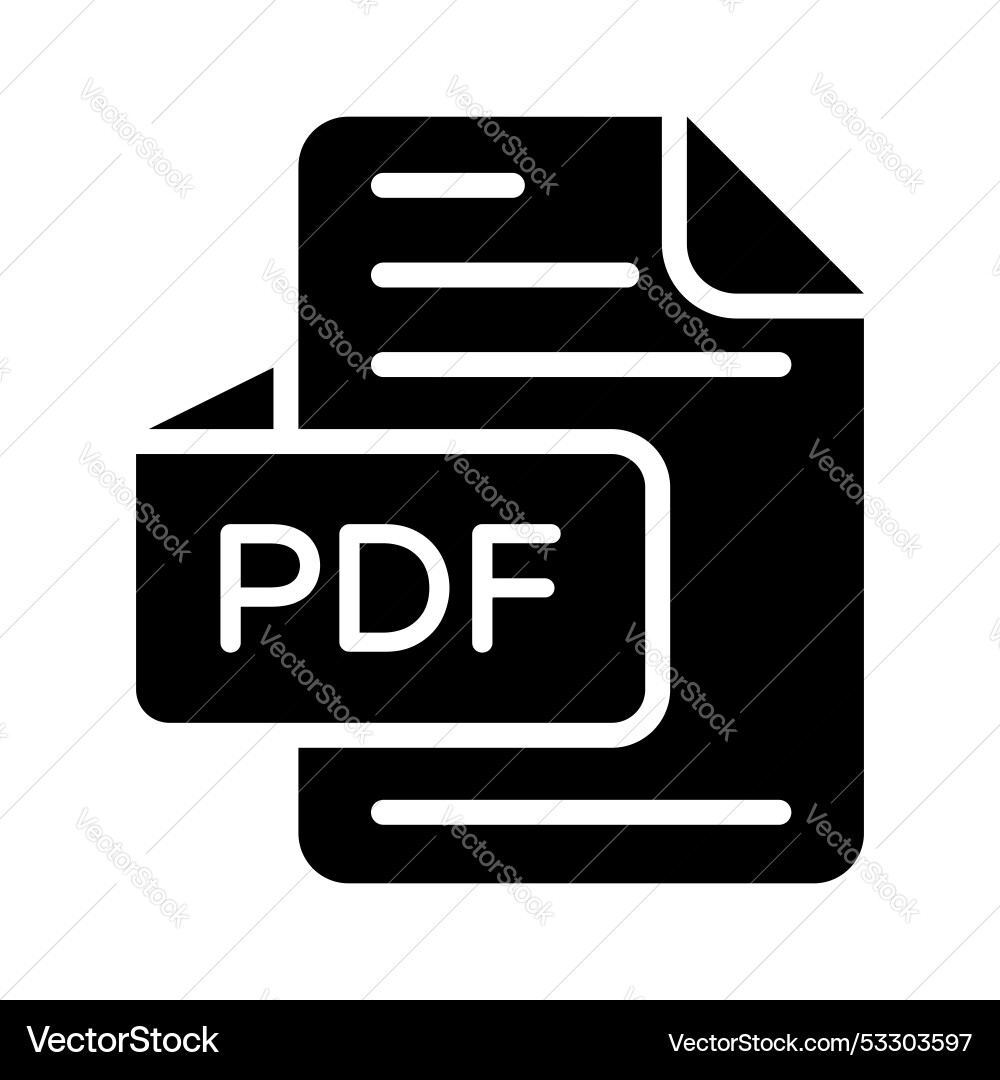 Pdf file Royalty Free Vector Image - VectorStock