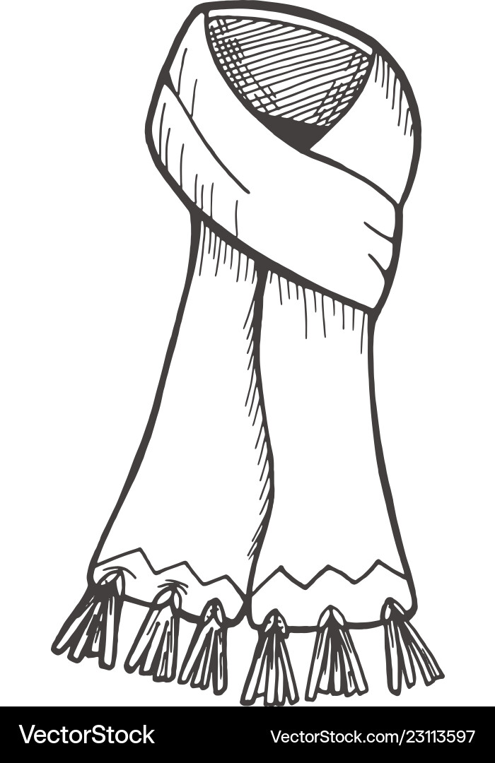 Scarf Royalty Free Vector Image - VectorStock