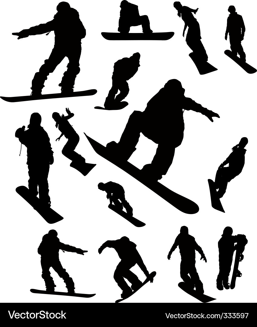 Snowboard Royalty Free Vector Image - VectorStock