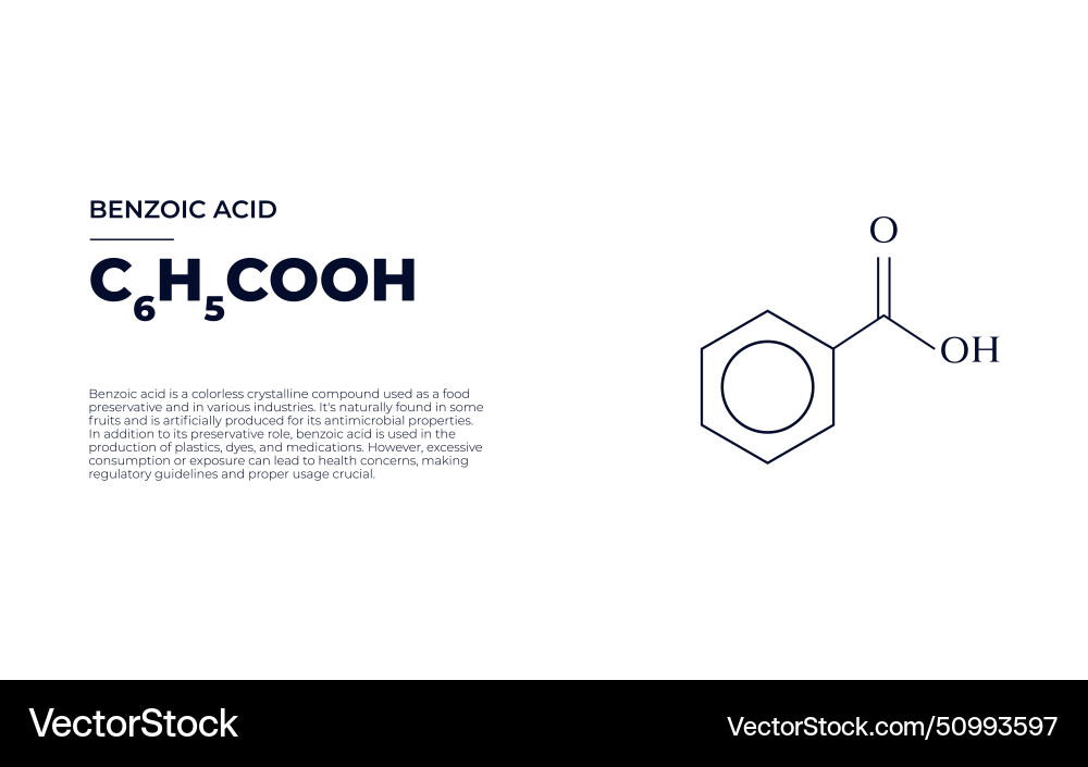 Structural chemical formula of a compound Vector Image