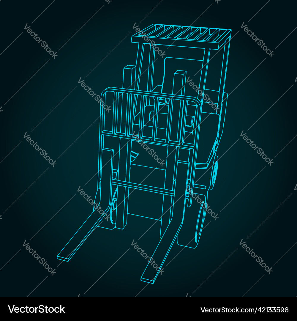 Forklift Royalty Free Vector Image - VectorStock
