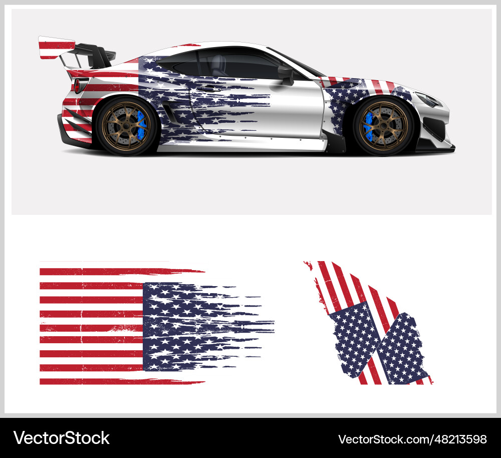 Modern abstract background for car wrap Royalty Free Vector