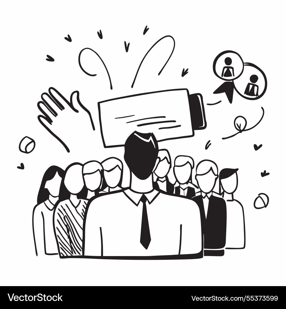 Employee with farewell party concept Royalty Free Vector