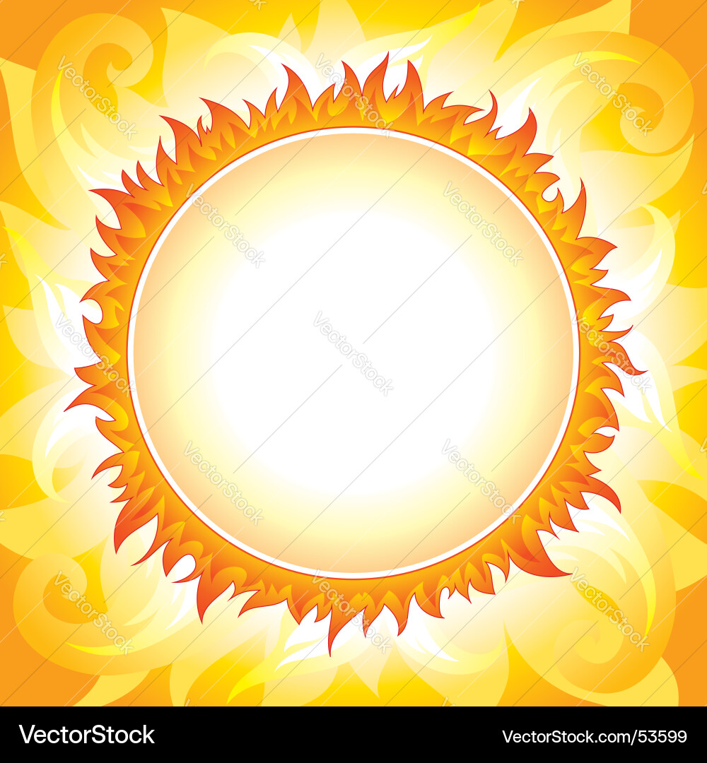 Sun background Royalty Free Vector Image - VectorStock