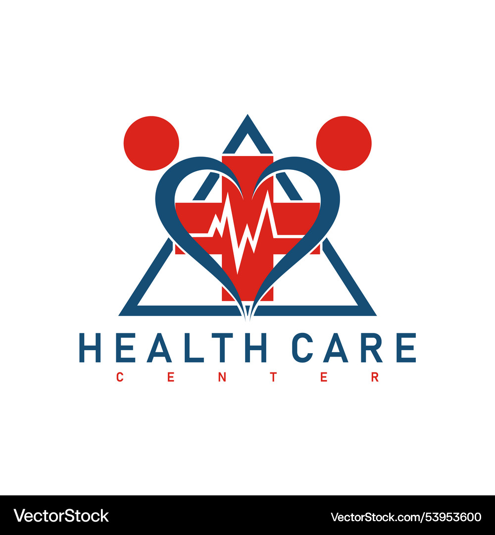 Health care logo icon design Royalty Free Vector Image