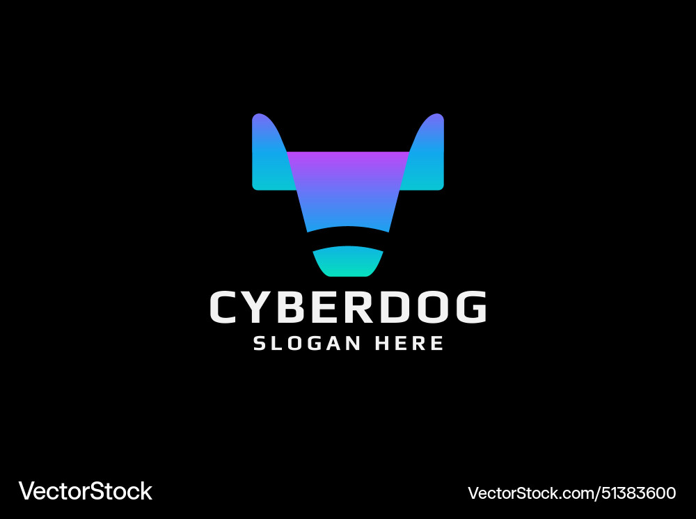Logo cyberdog Royalty Free Vector Image - VectorStock