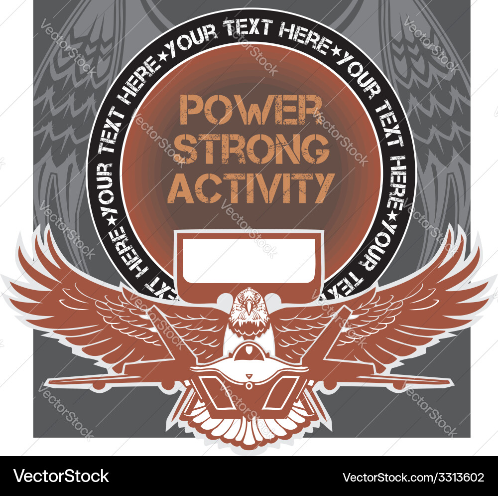 Military emblem Royalty Free Vector Image - VectorStock
