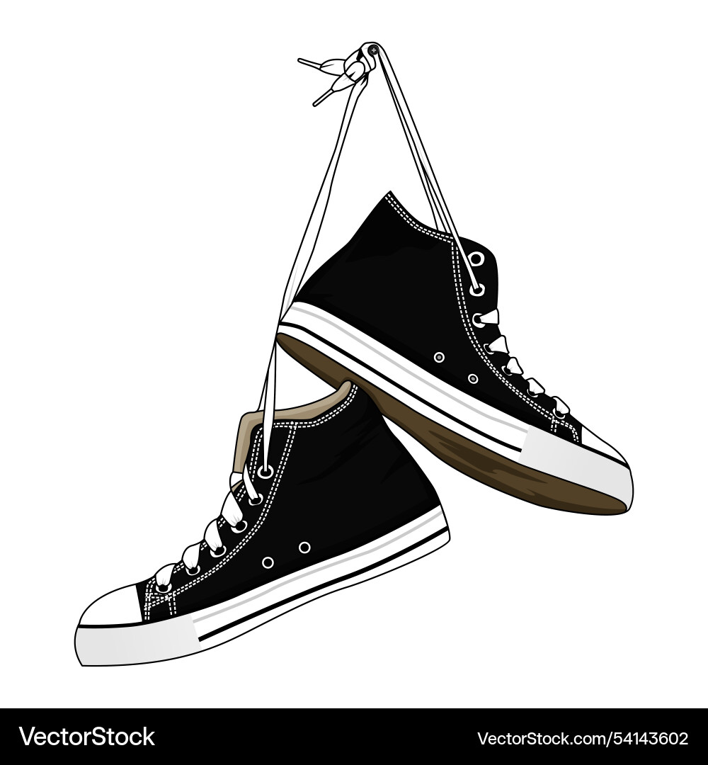 Shoes streetwear Royalty Free Vector Image - VectorStock