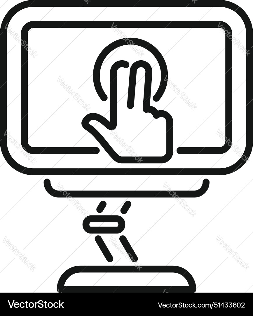 Touch screen gesture icon Royalty Free Vector Image