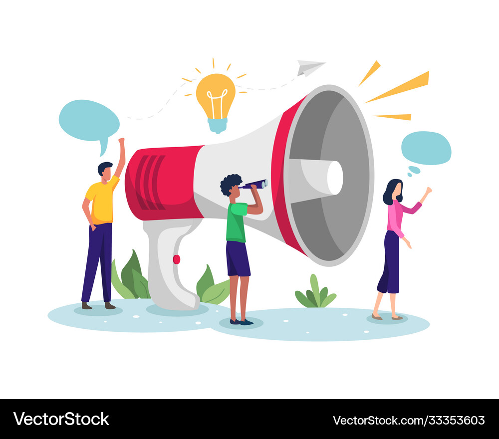 Business Promotion Concept Royalty Free Vector Image