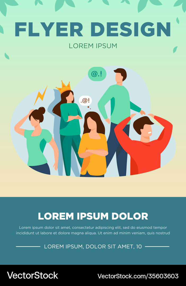 Group people with problem behavior Royalty Free Vector Image