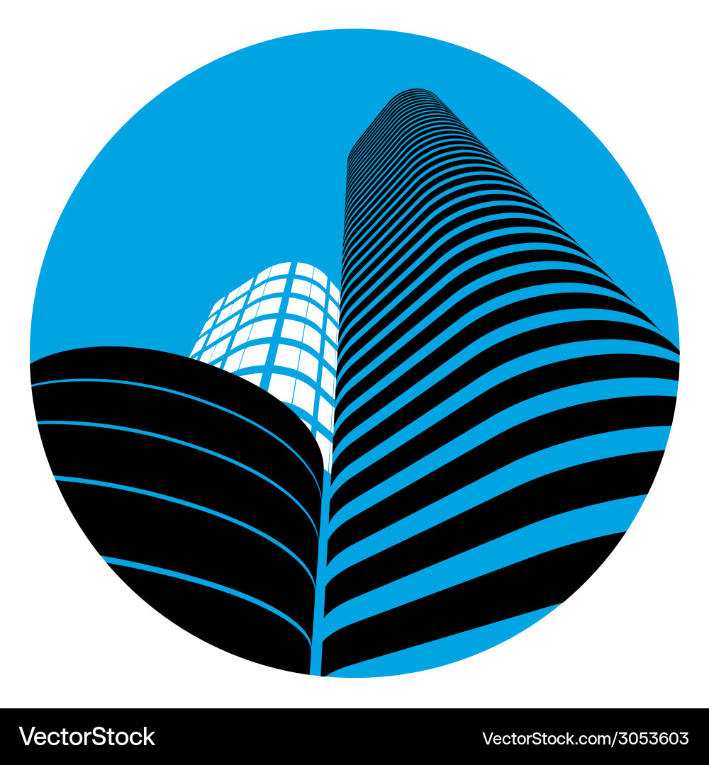 Office buildings sign Royalty Free Vector Image