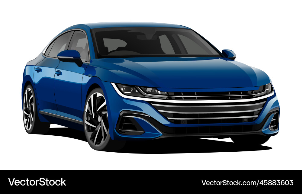 Realistic car Royalty Free Vector Image - VectorStock