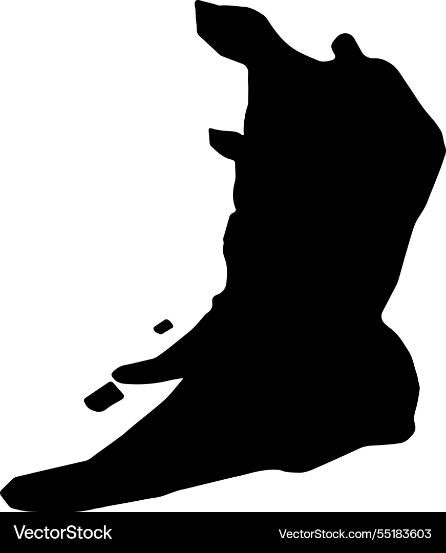 Saka japan silhouette map Royalty Free Vector Image