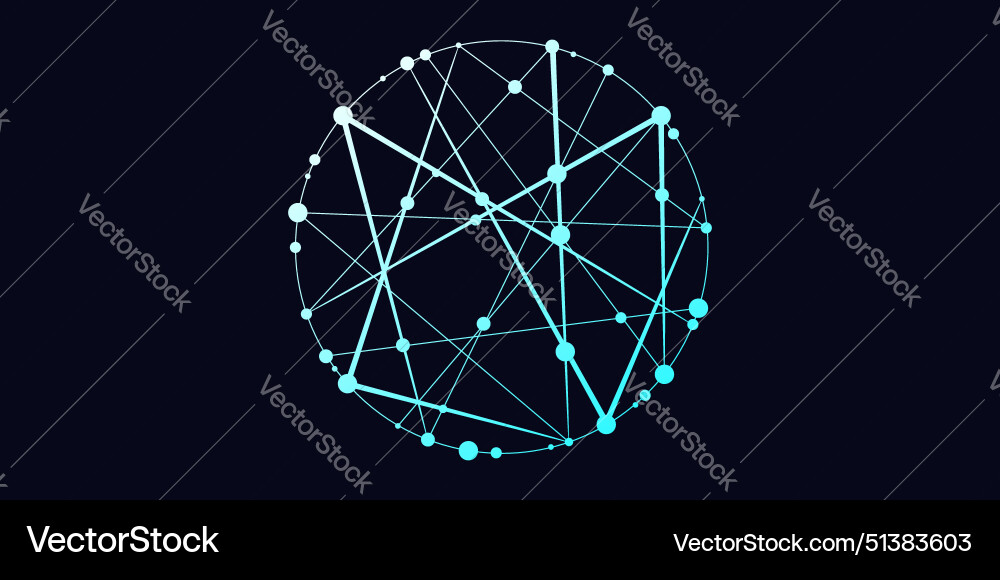 Sign logo blockchain transaction Royalty Free Vector Image