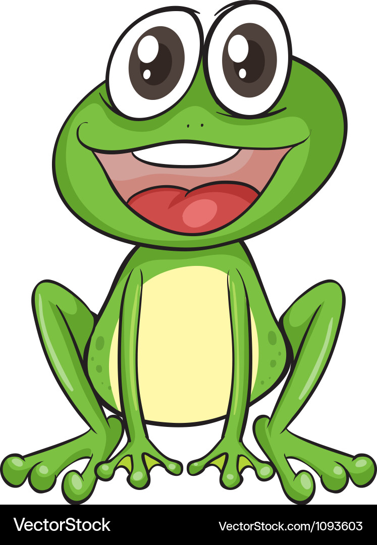 Simple frog Royalty Free Vector Image - VectorStock