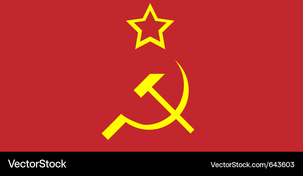 Soviet union flag Royalty Free Vector Image - VectorStock