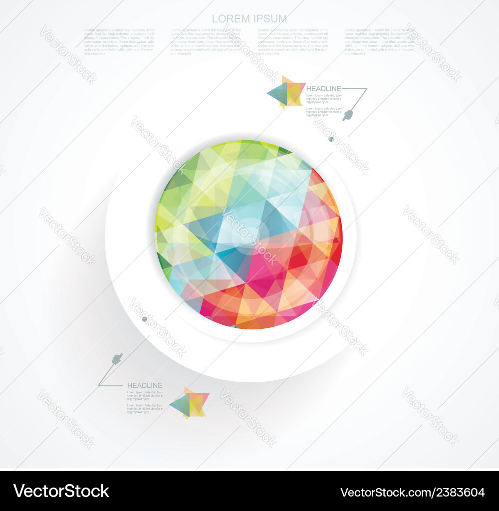 Business abstract circle icon Royalty Free Vector Image