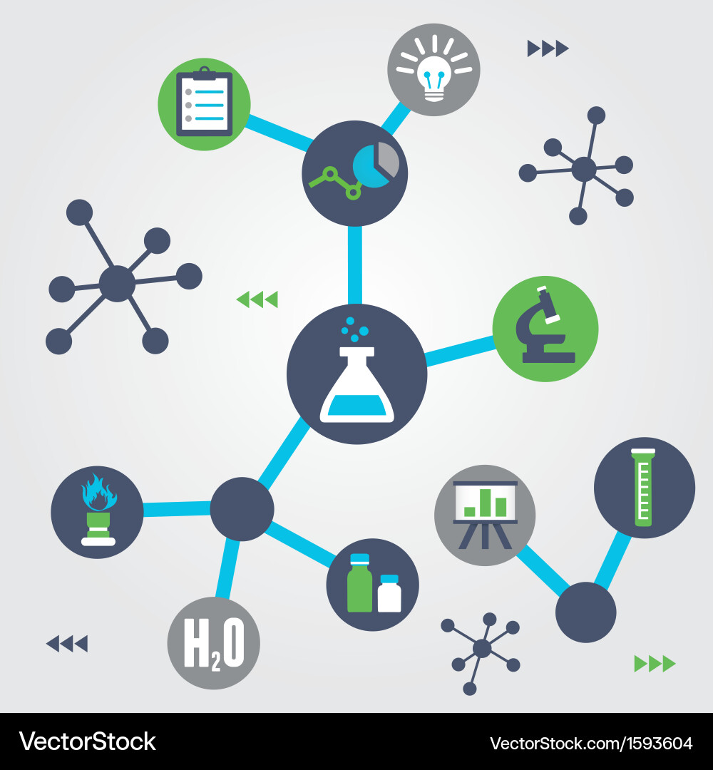 Concept of chemistry Royalty Free Vector Image