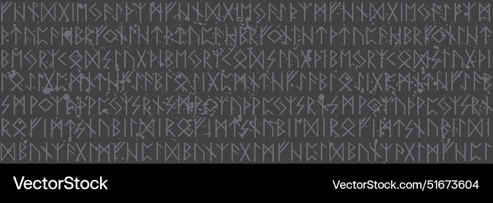 Seamless pattern with elder runes Royalty Free Vector Image