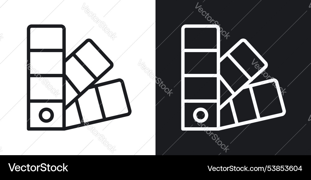 Swatch icon set Royalty Free Vector Image - VectorStock