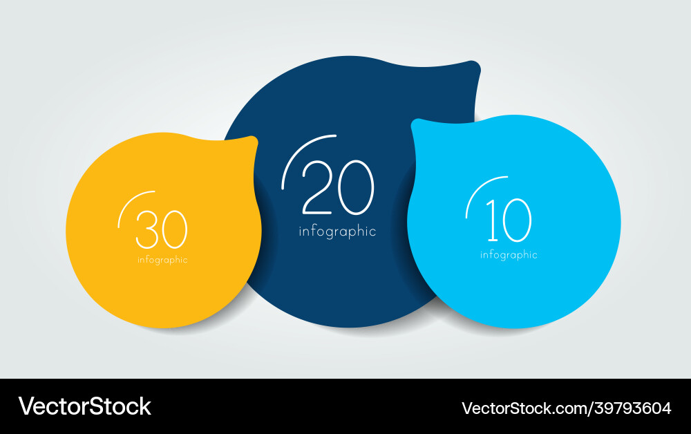 Three step template banner infographic diagram Vector Image