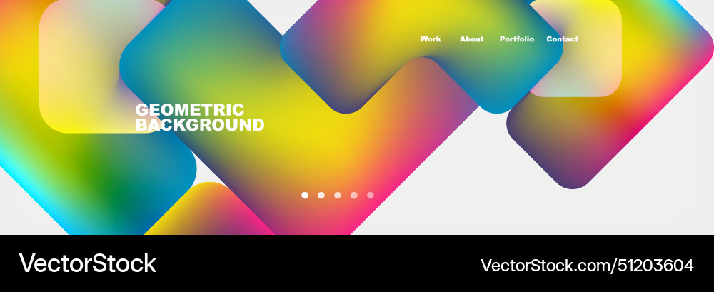 Vibrant geometric pattern with a rainbow of colors