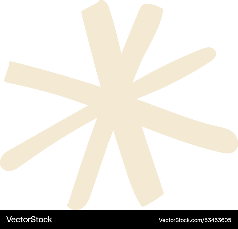 Abstract hand drawn star Royalty Free Vector Image