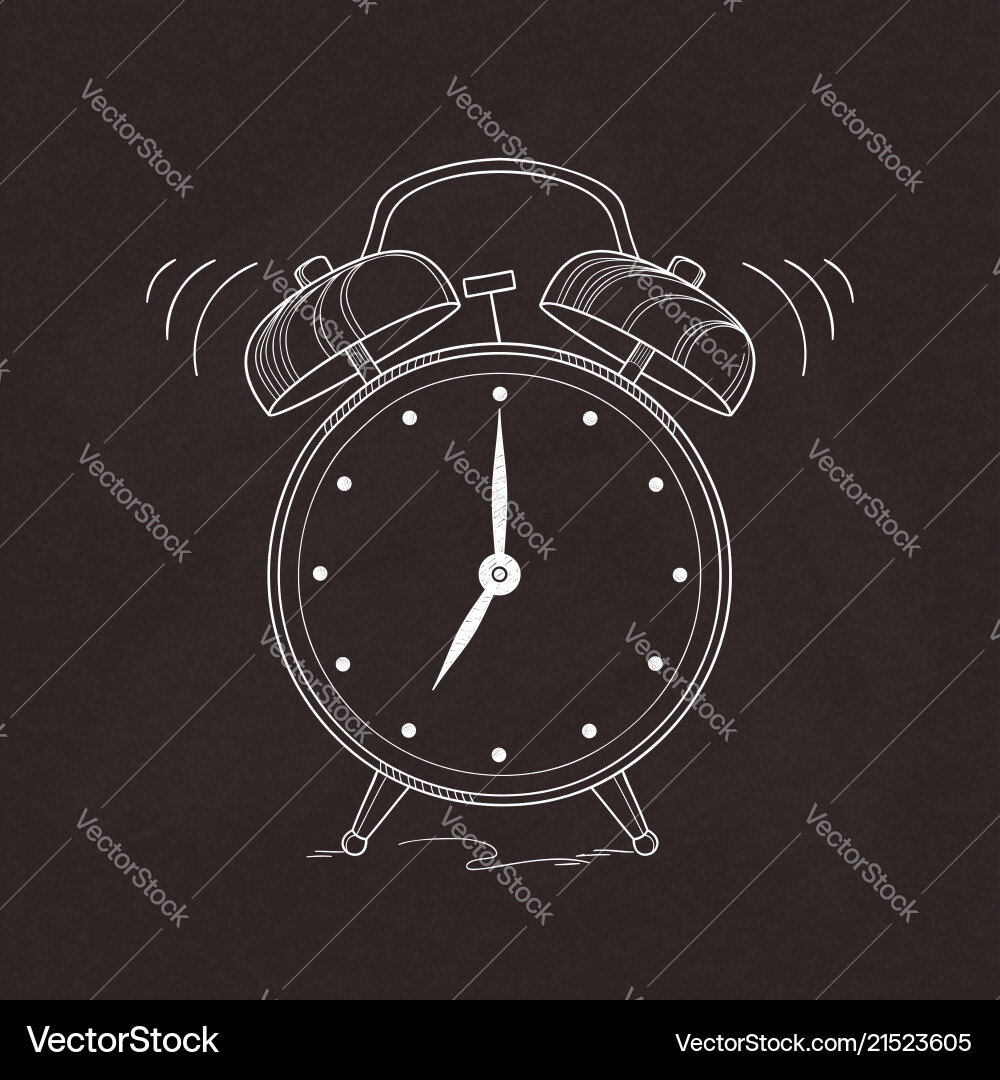 Alarm clock Royalty Free Vector Image - VectorStock