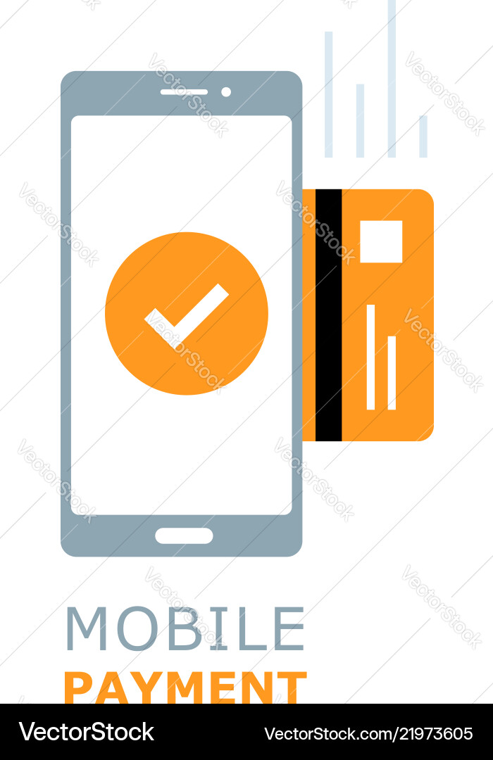 Mobile payment Royalty Free Vector Image - VectorStock
