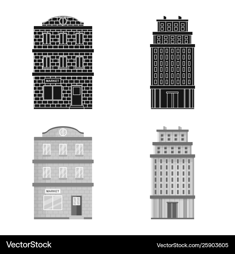 Municipal and center logo Royalty Free Vector Image