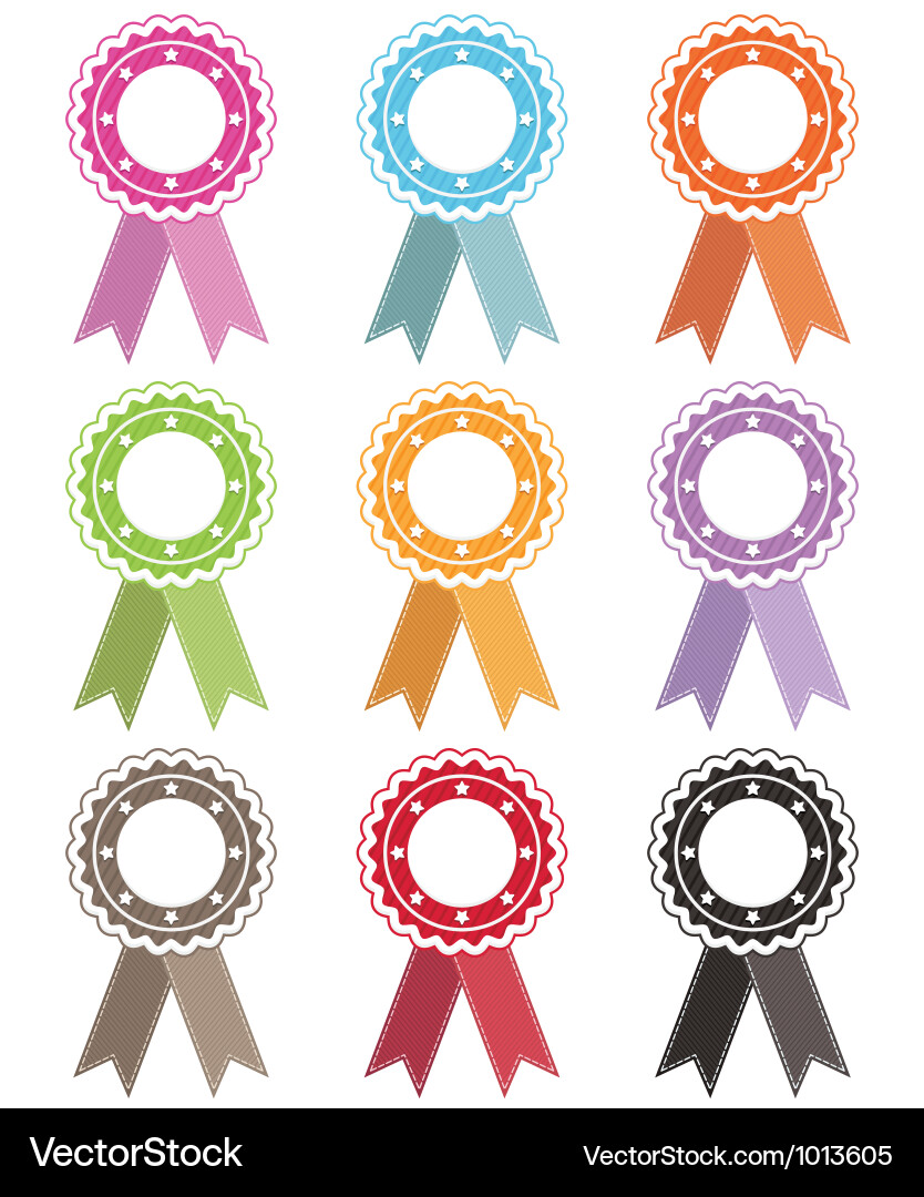Rosettes Royalty Free Vector Image - VectorStock