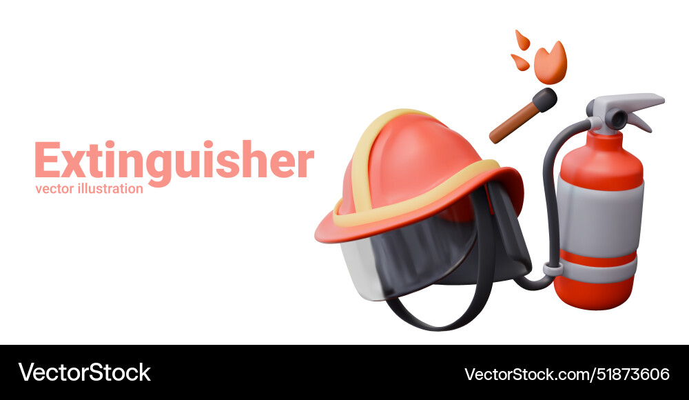 Concept of fire fighting services Royalty Free Vector Image