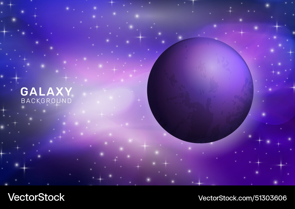 Galaxy backdrop or space background Royalty Free Vector