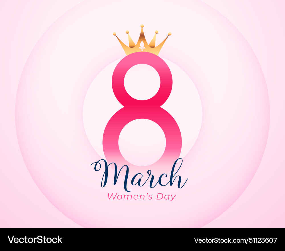 8th march happy womens day event background Vector Image