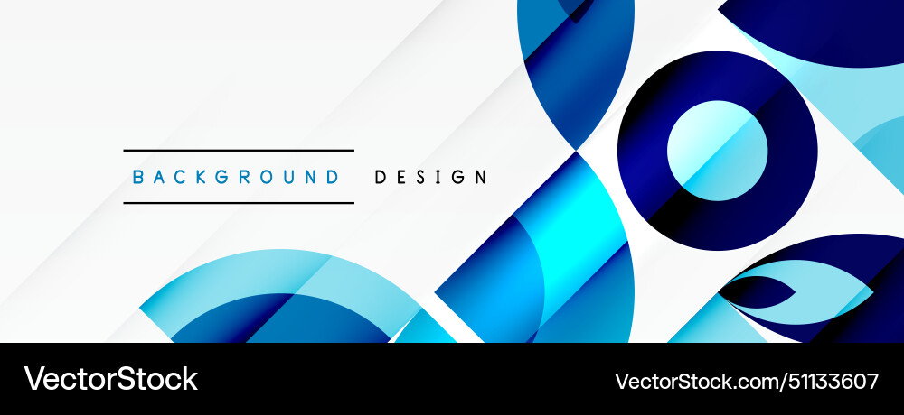 A blue and white background with circles Vector Image