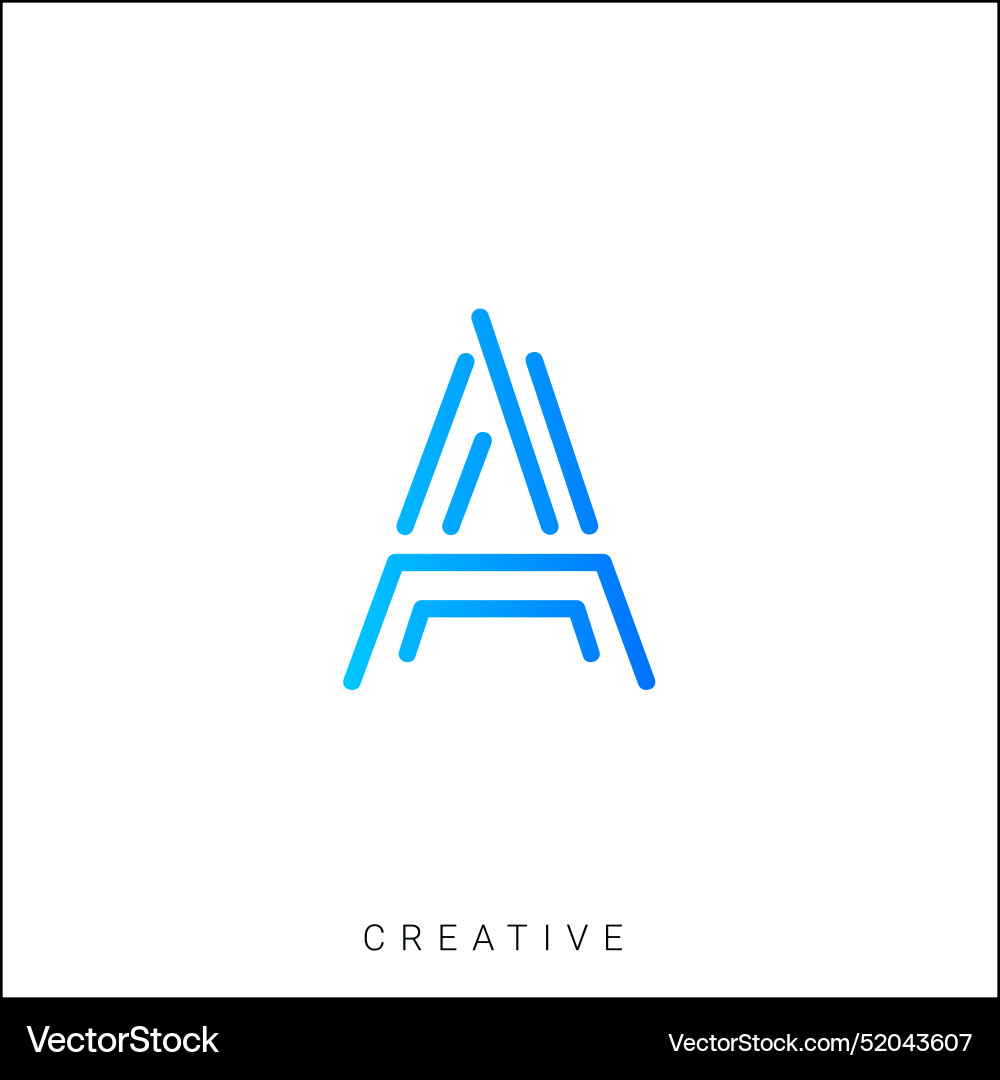 A creative latter logo design branding logo desig Vector Image