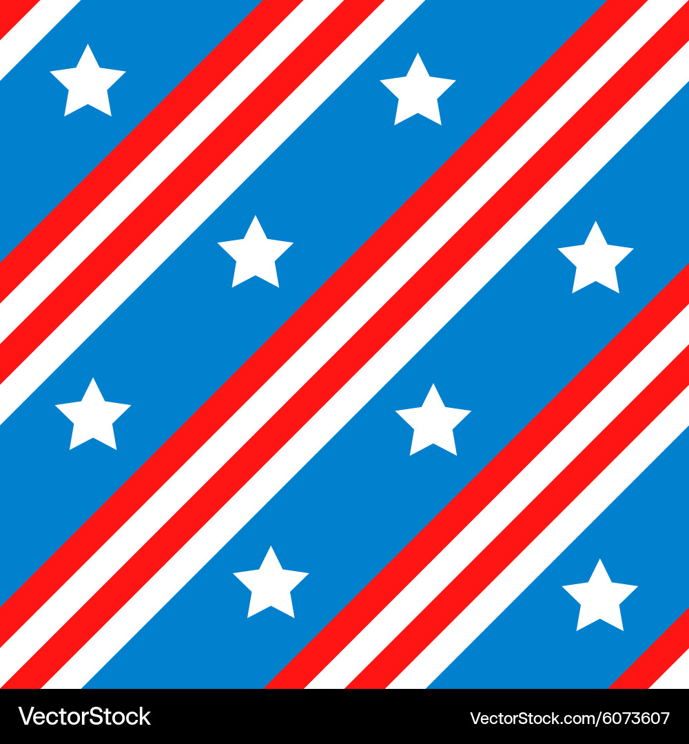 American Flag Pattern Background Royalty Free Vector Image