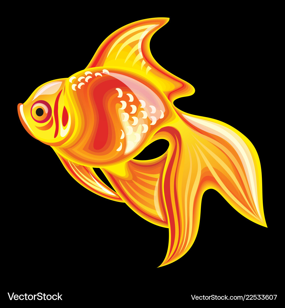 Collection of mascots goldfish Royalty Free Vector Image