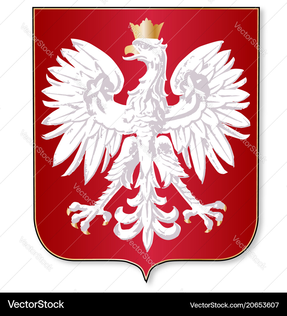Polish Eagle Crest Royalty Free Vector Image - VectorStock
