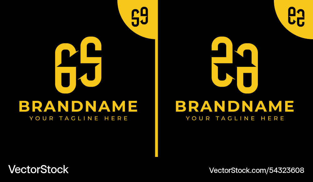 Letters gs sg or za ez power modern logo Vector Image