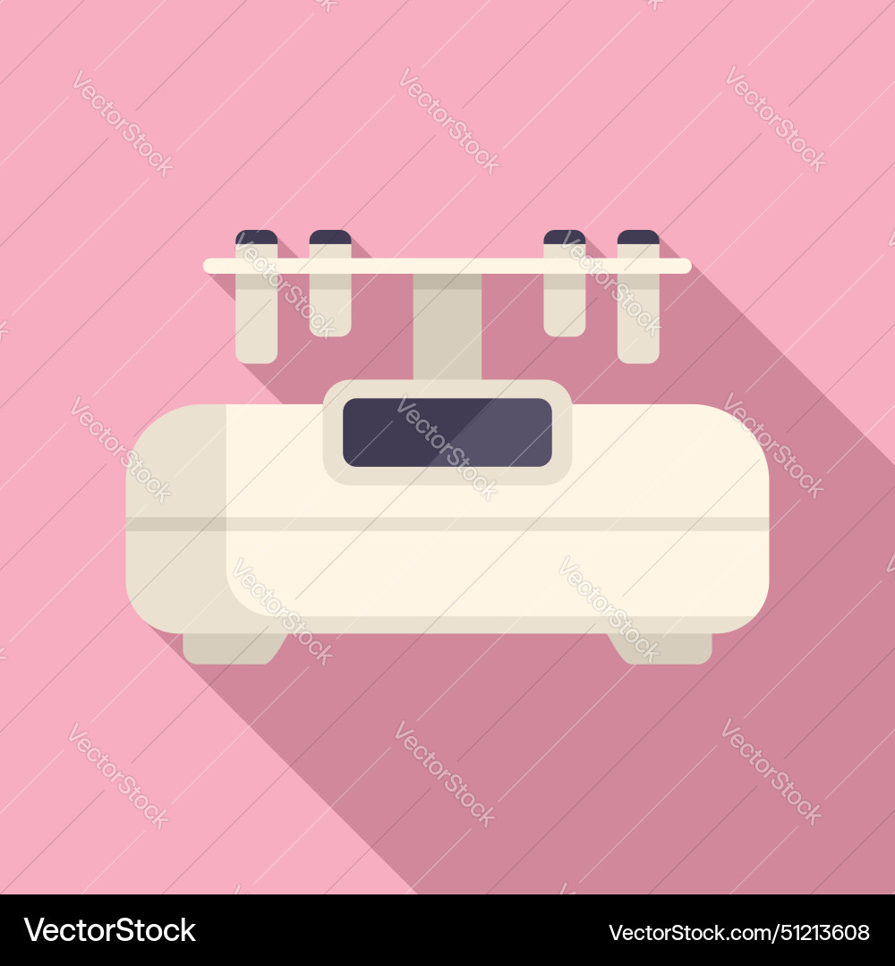Liposuction modern device icon flat Royalty Free Vector