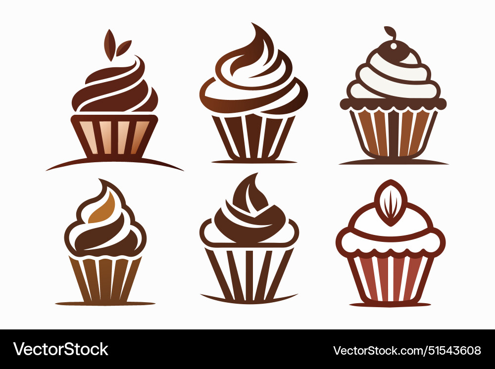 Sweet indulgence delicious bakery logo designs Vector Image
