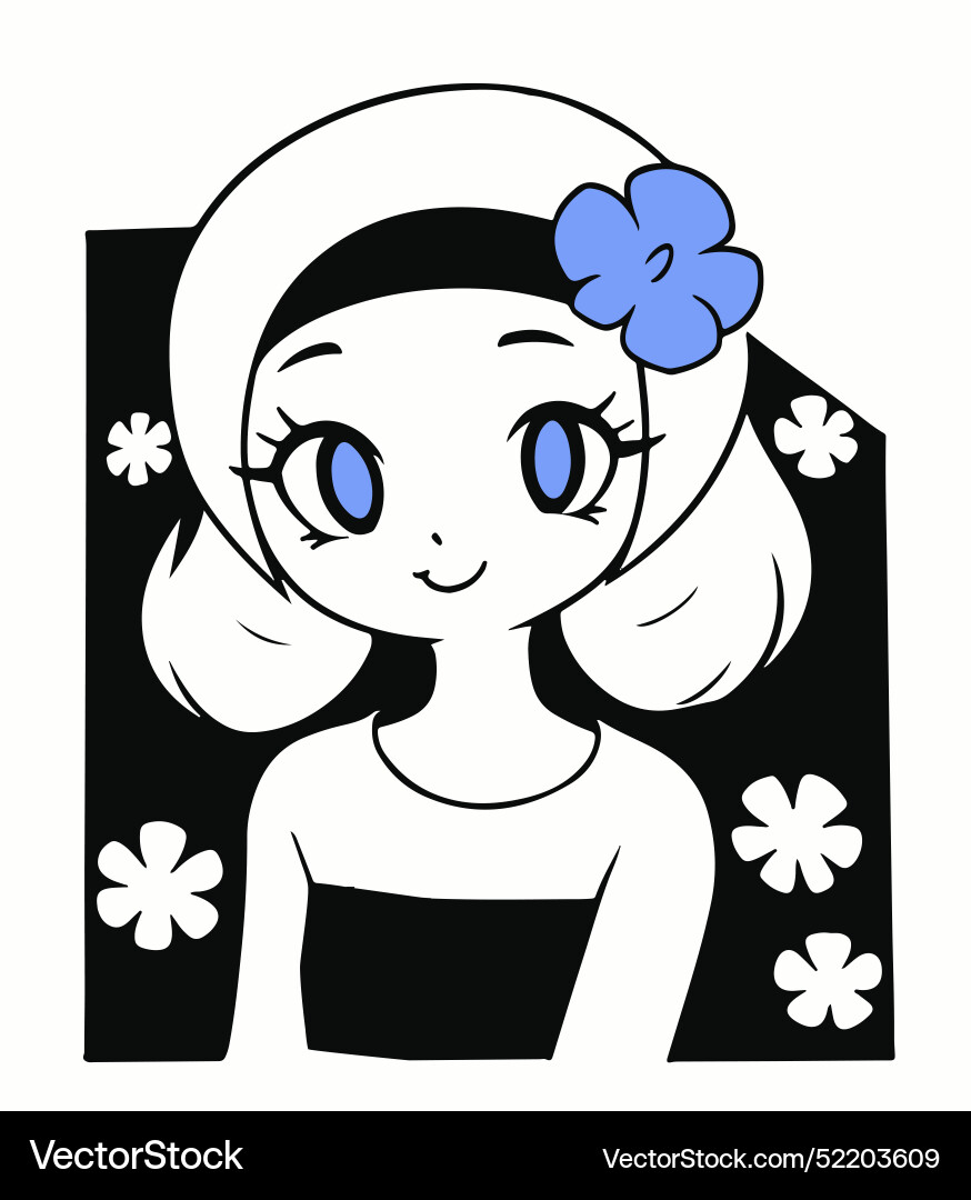 Character image in cartoon style Royalty Free Vector Image