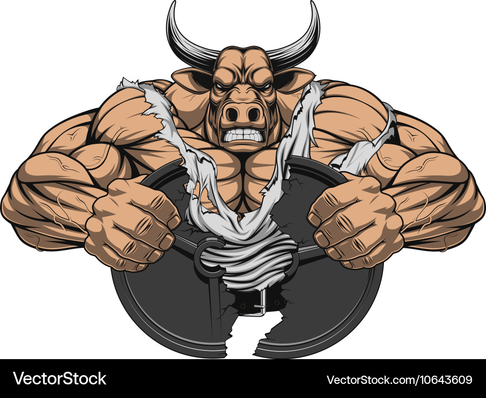 Powerful Bull Royalty Free Vector Image - VectorStock