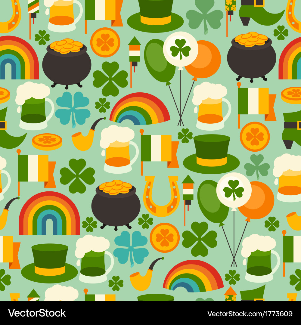 Saint Patrick's Day Pattern Royalty Free Vector Image
