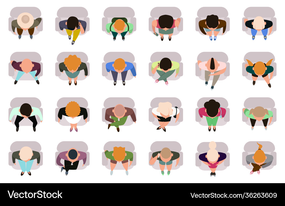 People Top View Vector Images (over 9,500)