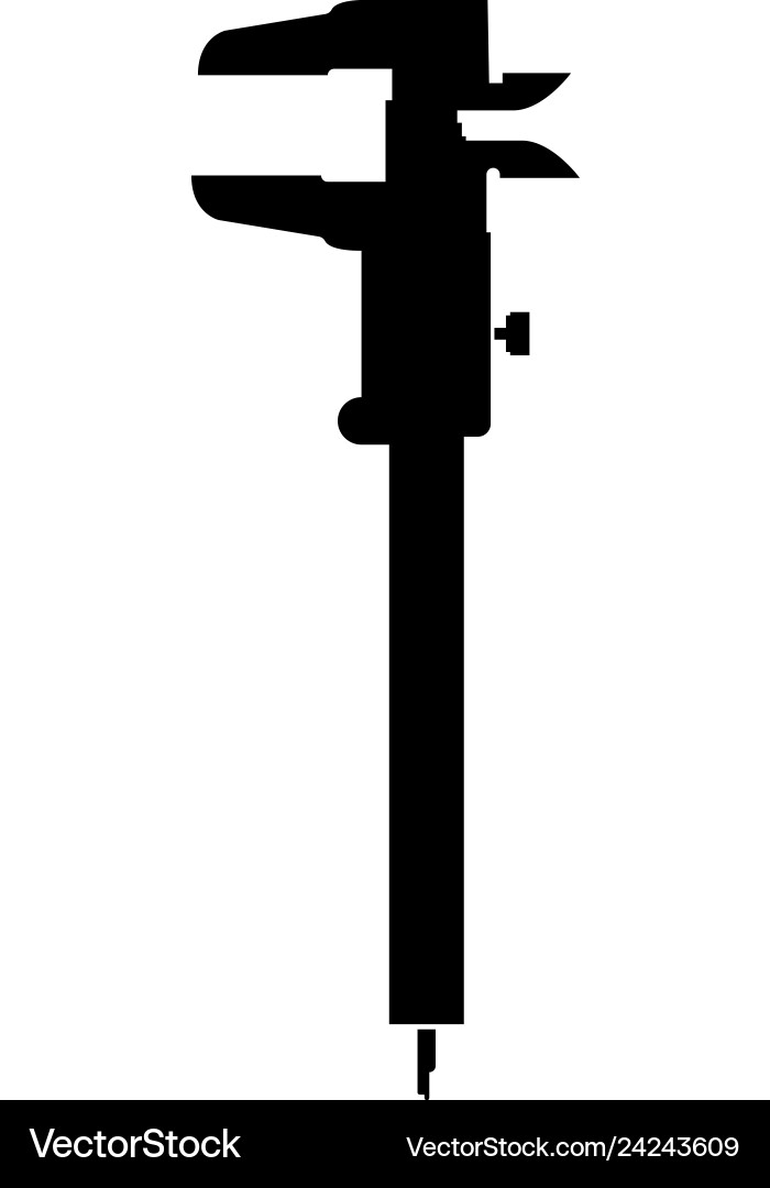 Sliding Caliper - Vernier Tool Royalty Free Vector Image