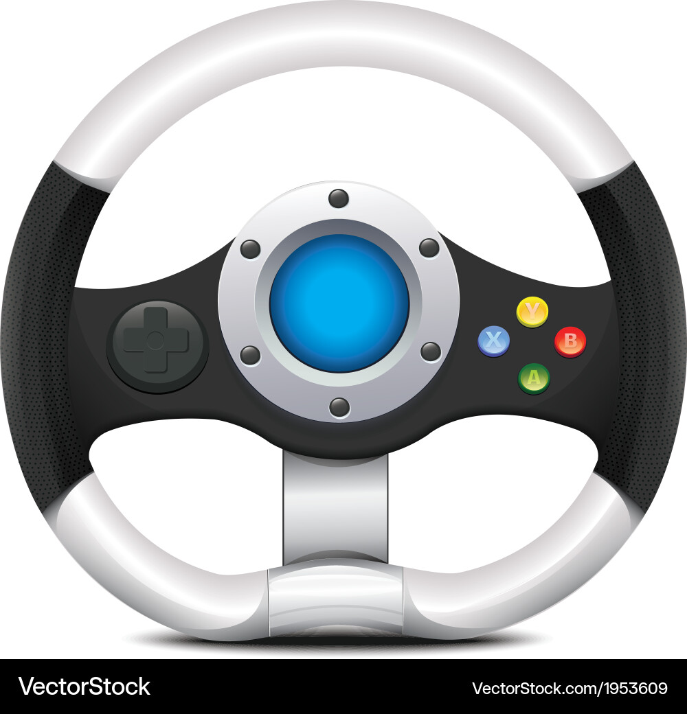 Steering wheel Royalty Free Vector Image - VectorStock